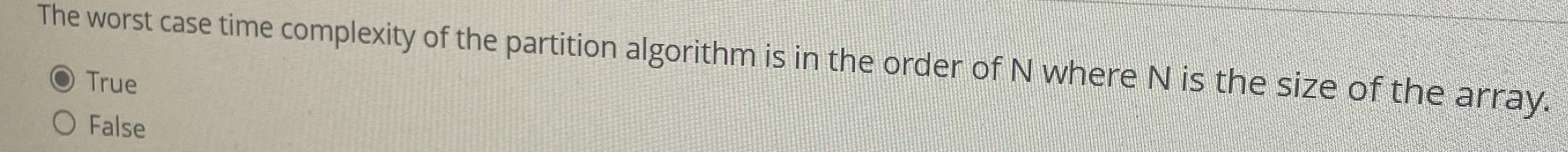 Solved The worst case time complexity of the quicksort | Chegg.com