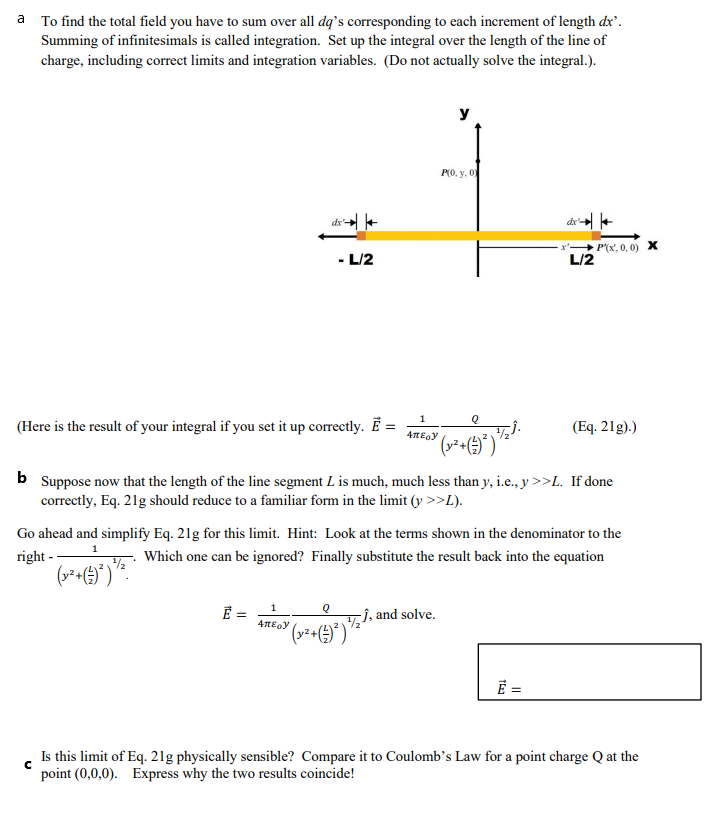 Solved a To find the total field you have to sum over all | Chegg.com