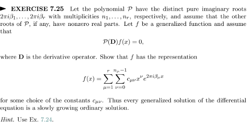 Find all generalized functions f that satisfy each of | Chegg.com