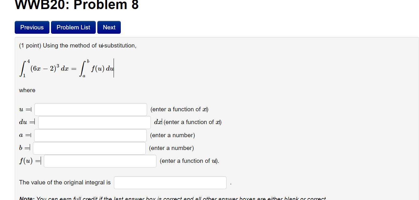 Solved WWB20: Problem 7 Previous Problem List Next (1 point) | Chegg.com
