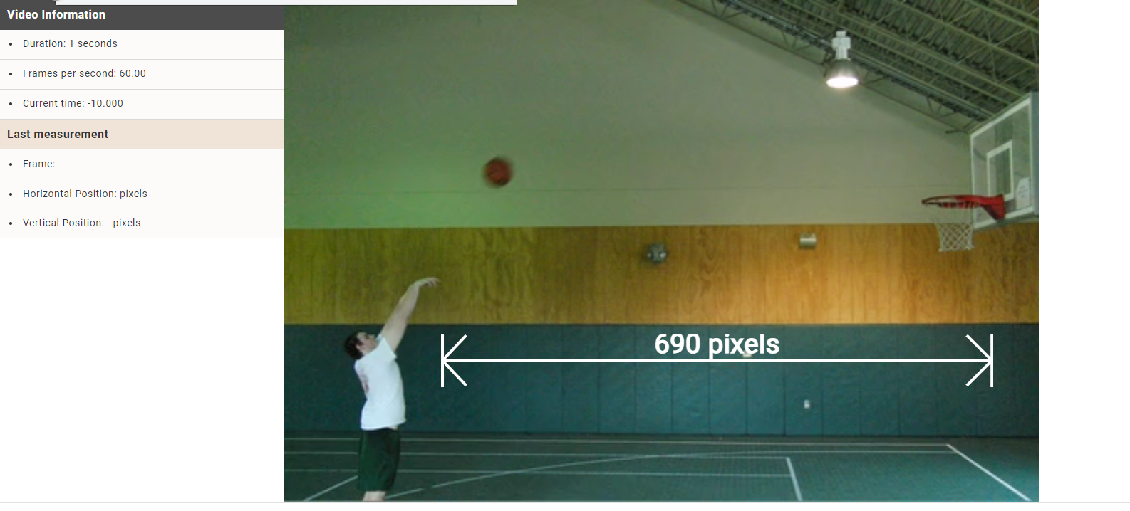 Solved Free throw range is 4.57 meters. Calculate one | Chegg.com