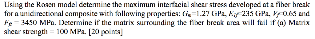 Solved Using the Rosen model determine the maximum | Chegg.com