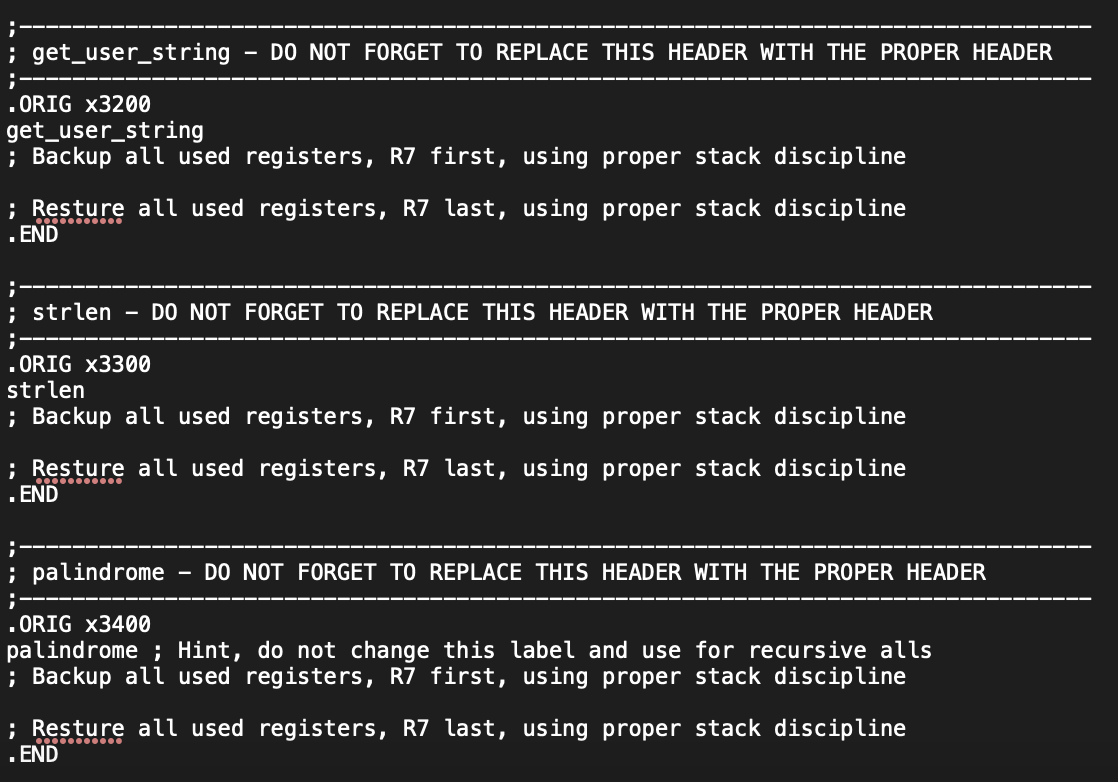 ..ORIG x3000 ; initialize the stack ld r6, stack_addr | Chegg.com