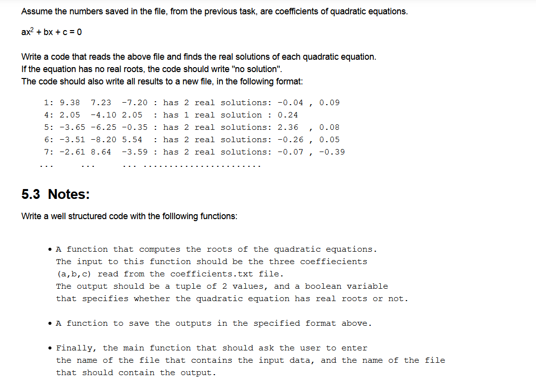 Solved Assume the numbers saved in the file, from the | Chegg.com
