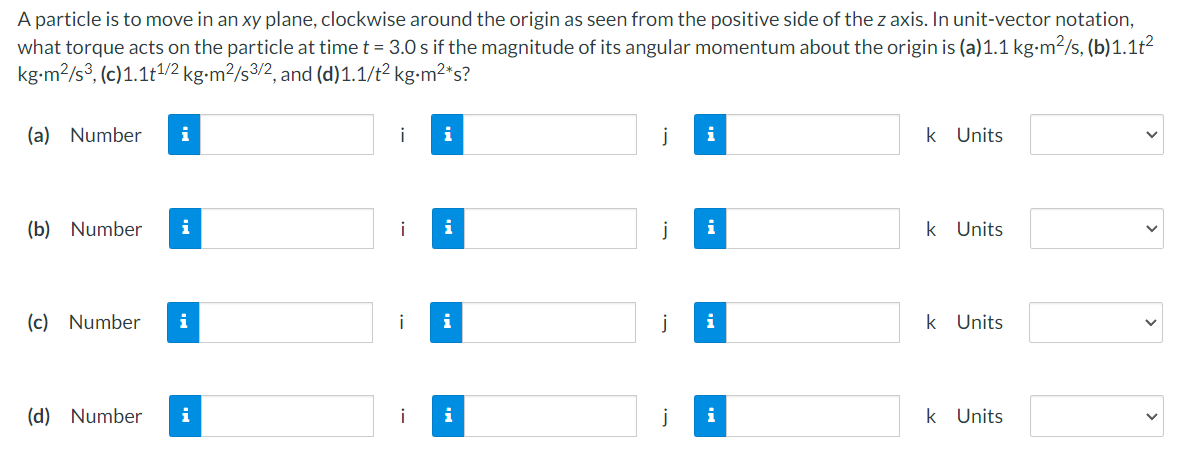 Solved A particle is to move in an xy plane, clockwise | Chegg.com