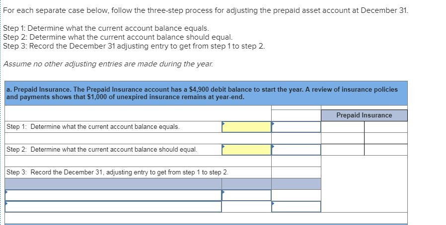Solved For each separate case below, follow the three-step | Chegg.com