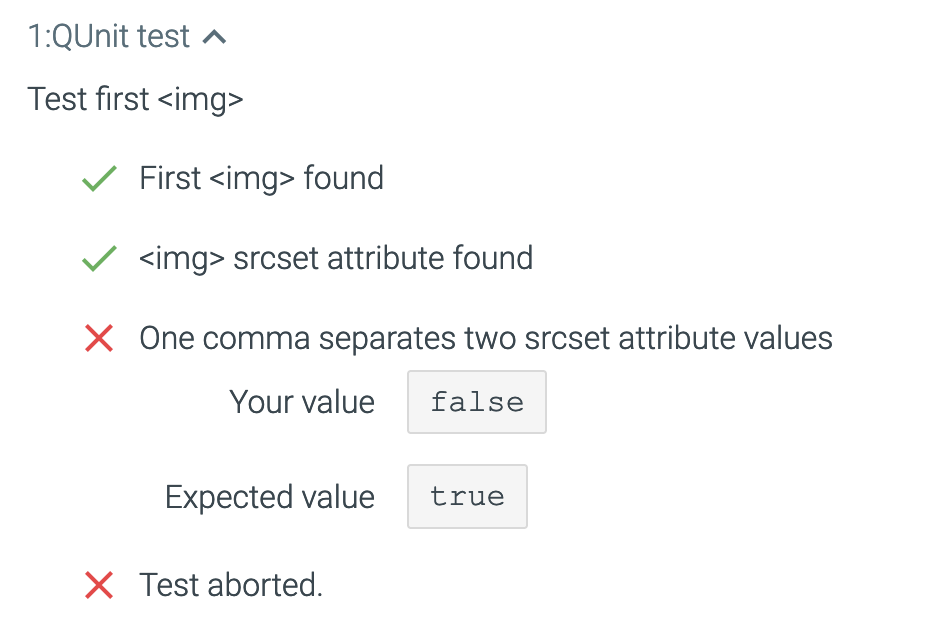 Solved Can you tell me why my code is failing this test? I | Chegg.com