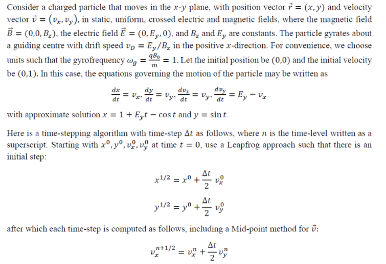 Consider a charged particle that moves in the x-y | Chegg.com