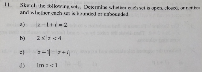Solved Sketch the following sets. Determine whether each set | Chegg.com