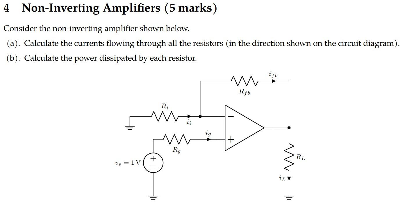 Solved Where: Ri = 7kΩ Rfb = 80kΩ Rg = 6kΩ RL=9kΩ | Chegg.com