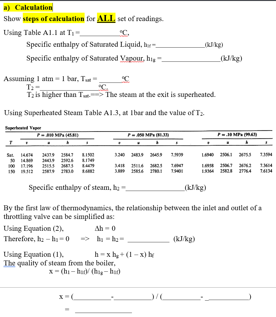 Solved ***Please fill in the blanks and show the steps of | Chegg.com