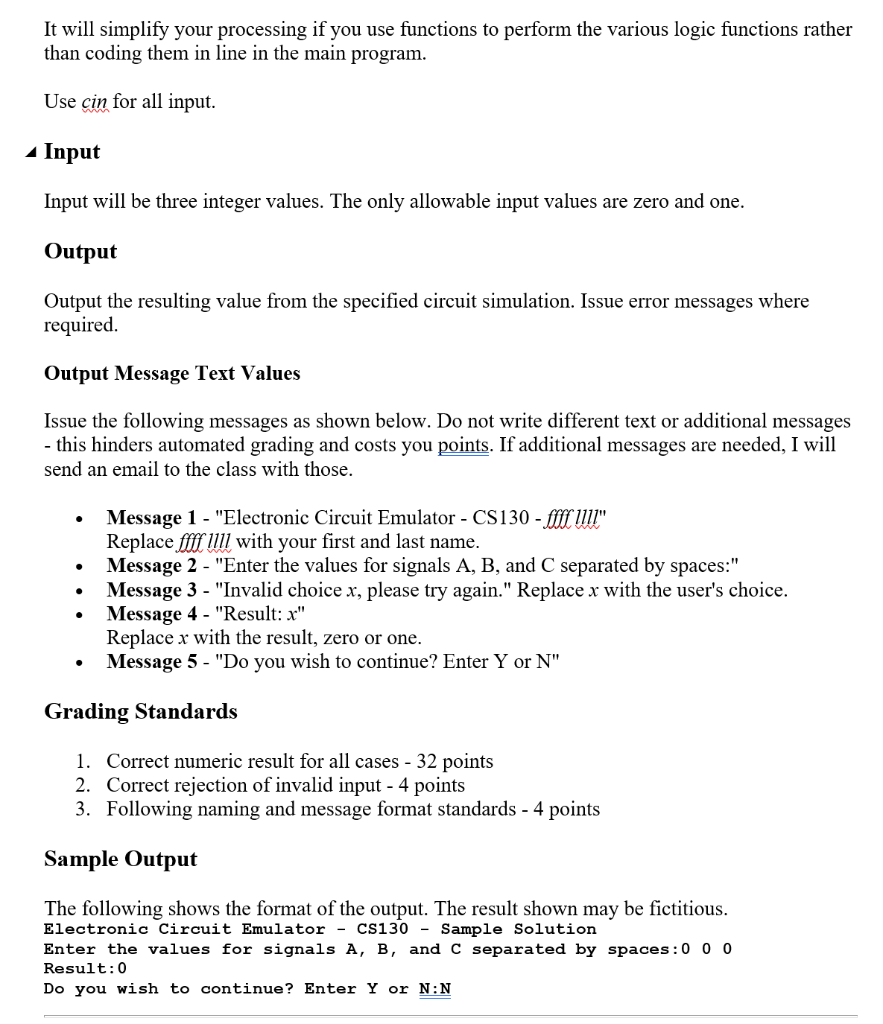 Solved Only Turn In The Program Source File I E The C