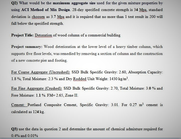 Solved Q2) What would be the maximum aggregate size used for | Chegg.com