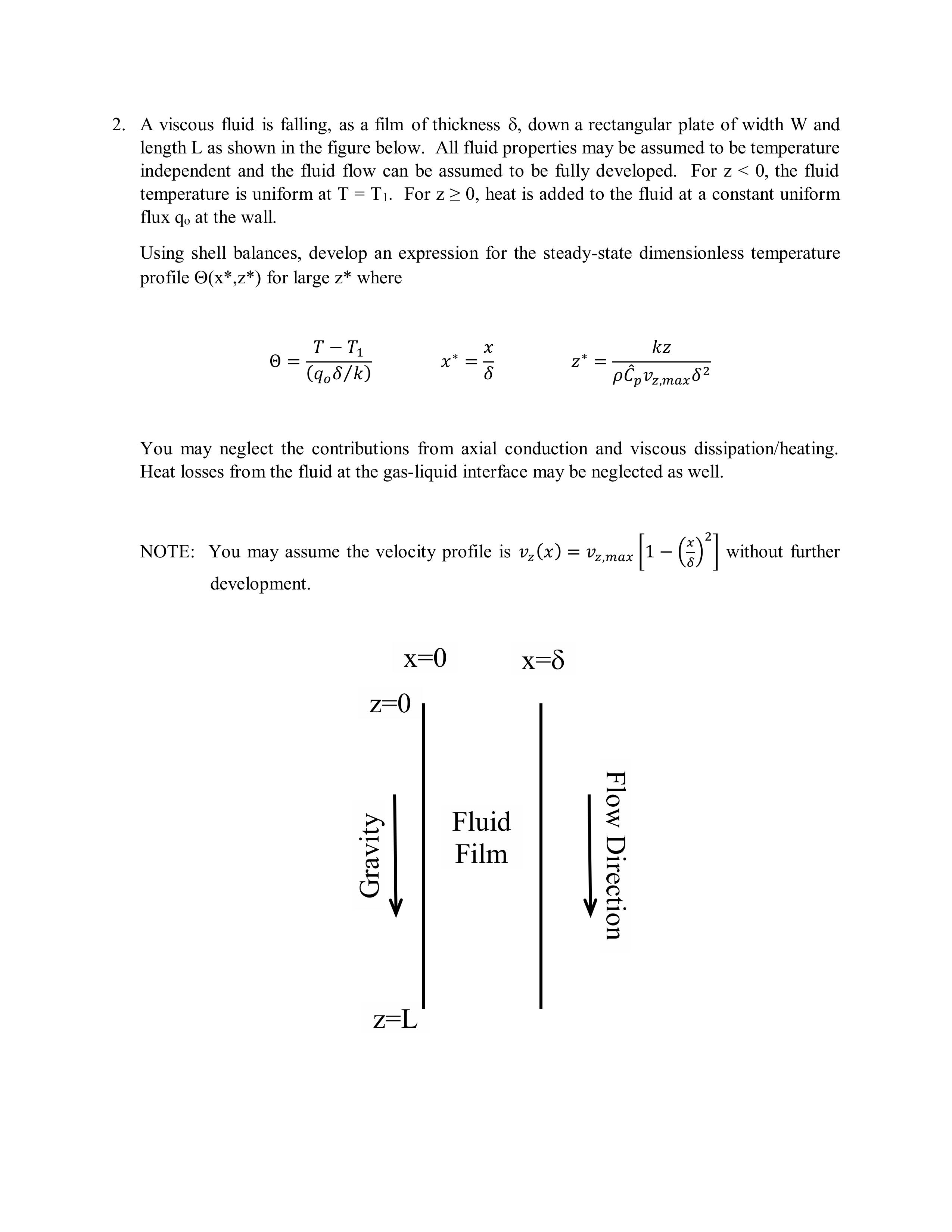 Solved Show me the steps to solve A viscous fluid is | Chegg.com