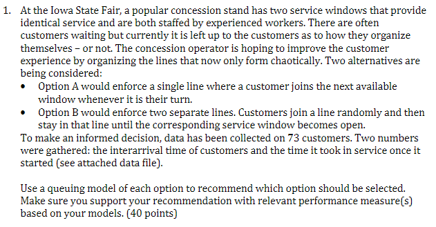 At the Iowa State Fair, a popular concession stand | Chegg.com