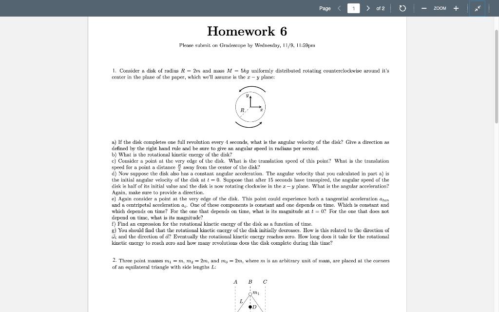 Solved Please submit on Gradescope hy Werlnesclay, 11/9, | Chegg.com
