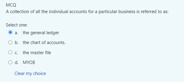 Solved MCQ Which of the following is true? Select one: O a. | Chegg.com