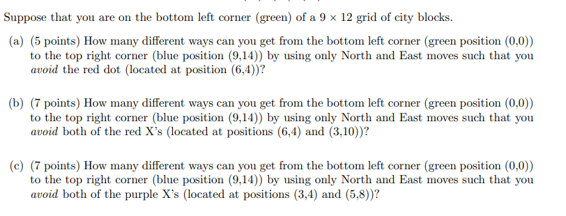 Solved Suppose that you are on the bottom left corner | Chegg.com