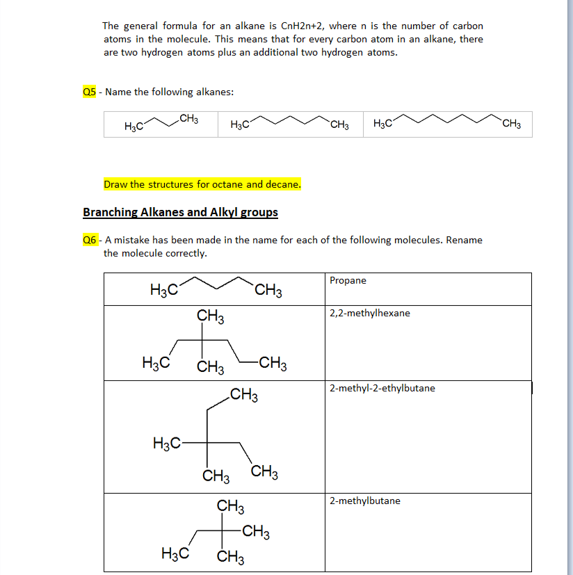 Solved Please answer Q5 and Q6 and draw the structures for | Chegg.com