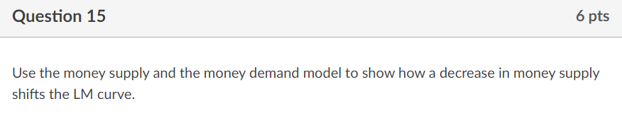 Solved Use the money supple and the money demand model to | Chegg.com