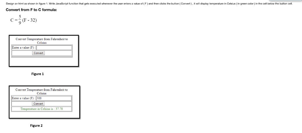 Solved Design an html as shown in figure 1. Write JavaScript | Chegg.com