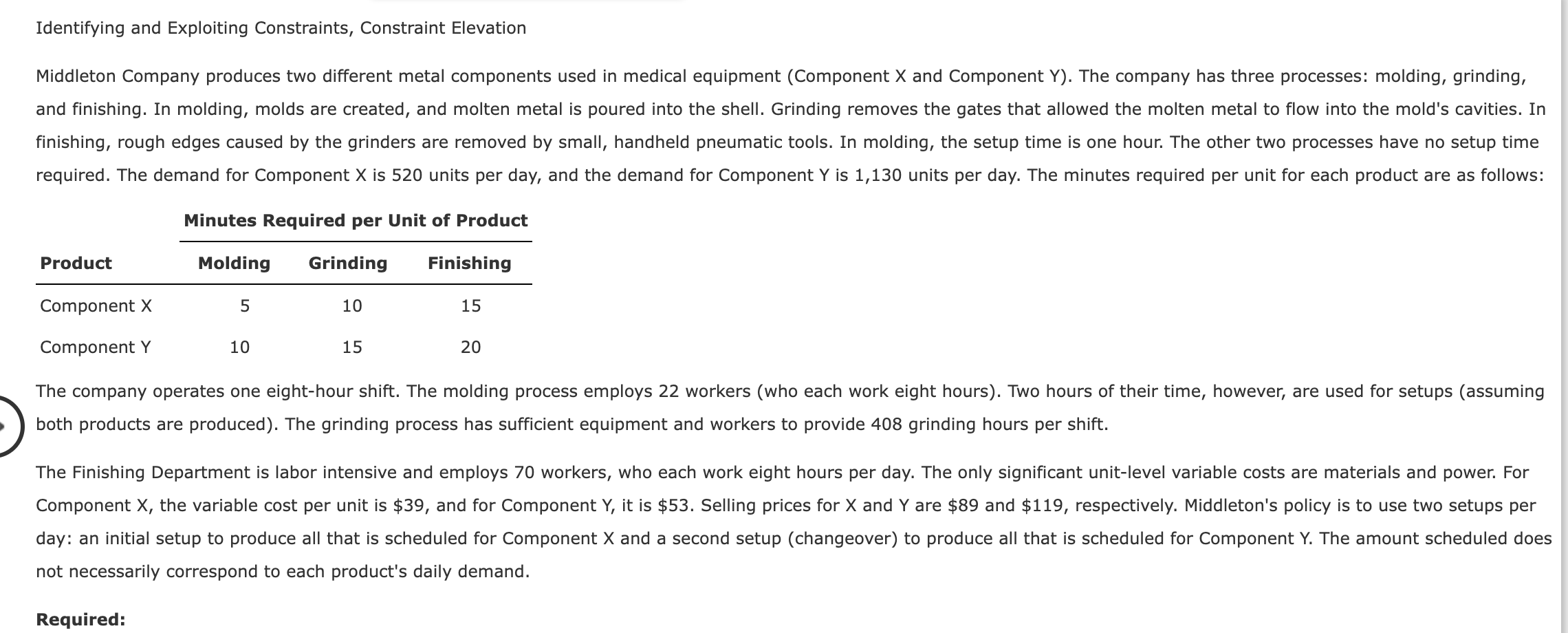 Solved Identifying and Exploiting Constraints, Constraint | Chegg.com