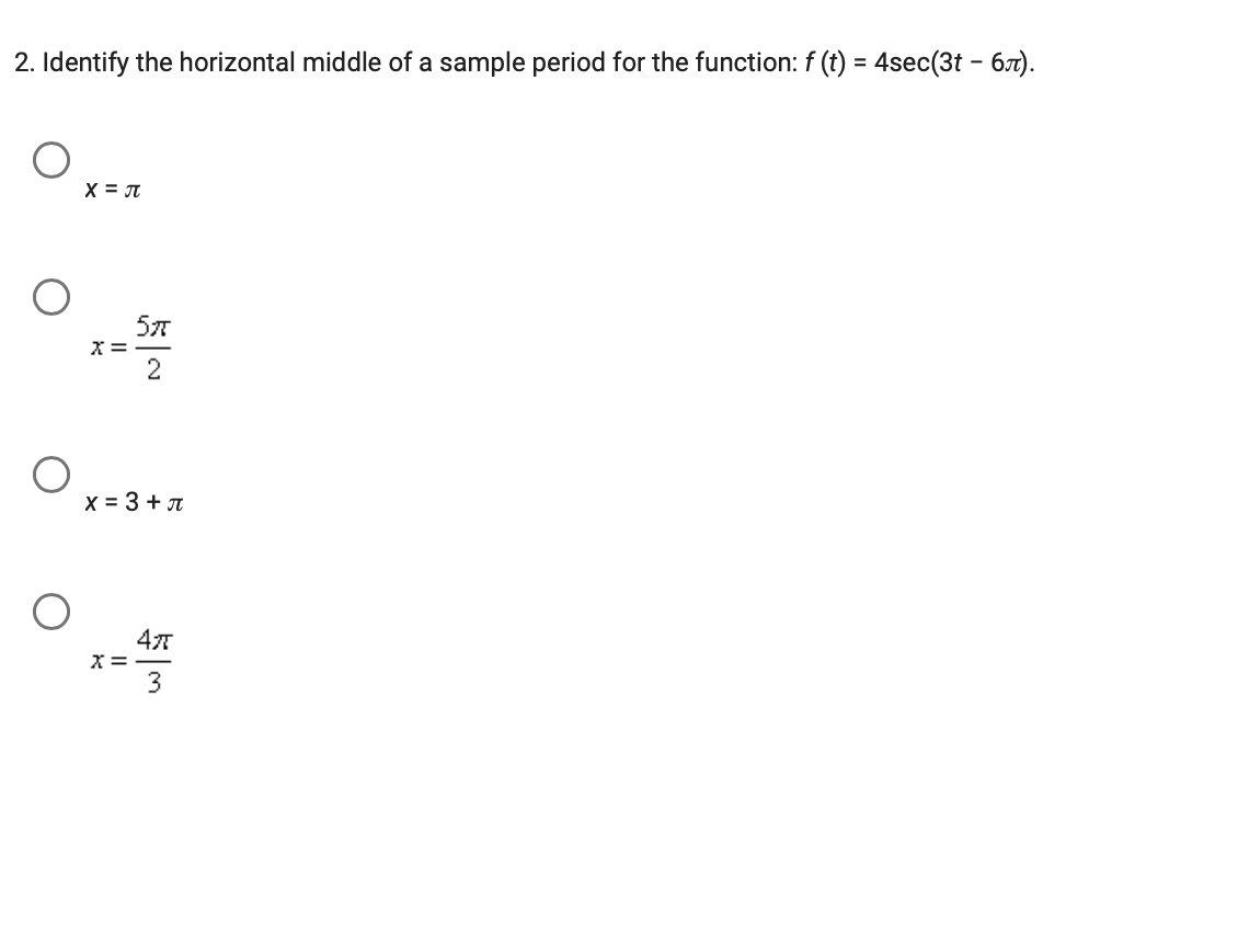 Solved 2. Identify the horizontal middle of a sample period | Chegg.com