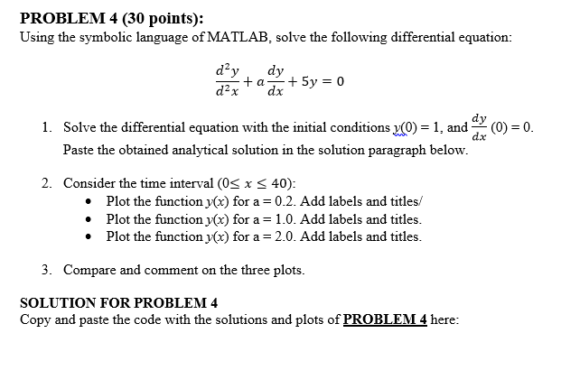Solved PROBLEM 4 (30 points): Using the symbolic language of | Chegg.com