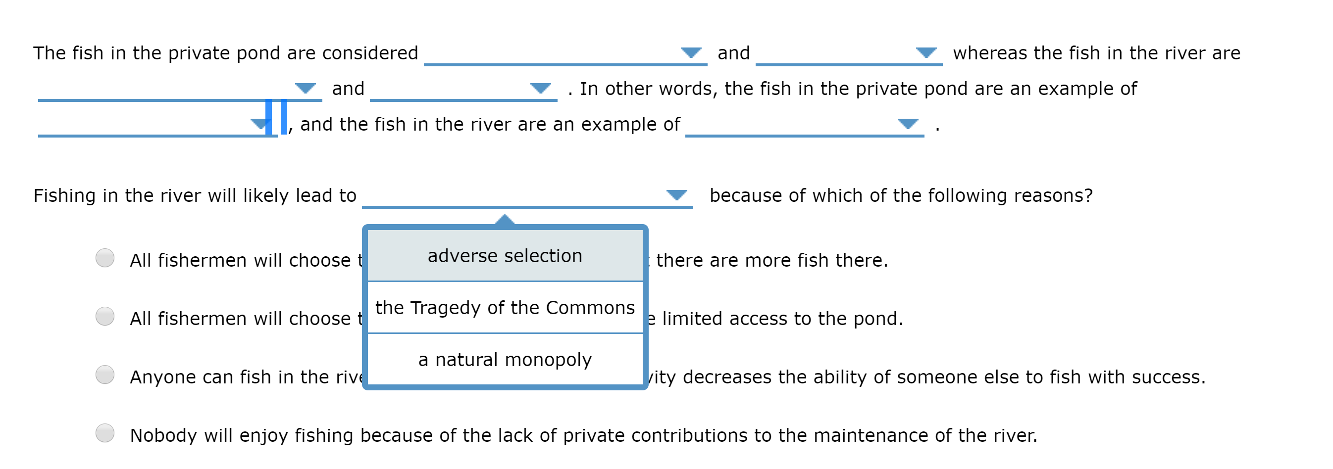 Solved 5. Common resources versus private goods Spring is | Chegg.com