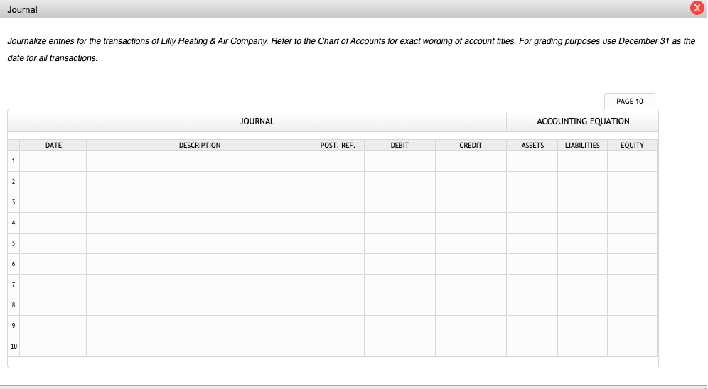 Solved Instructions x Journalize entries for the following | Chegg.com