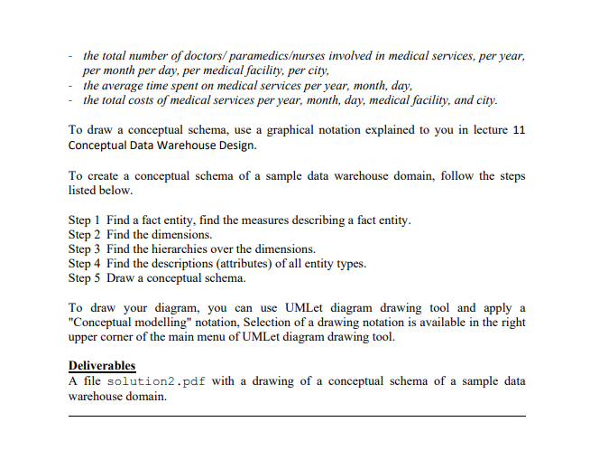 Solved Task 2 (5 marks) Conceptual modelling of a data | Chegg.com Solved Task 2 (5 marks) Conceptual modelling of a data | Chegg.com