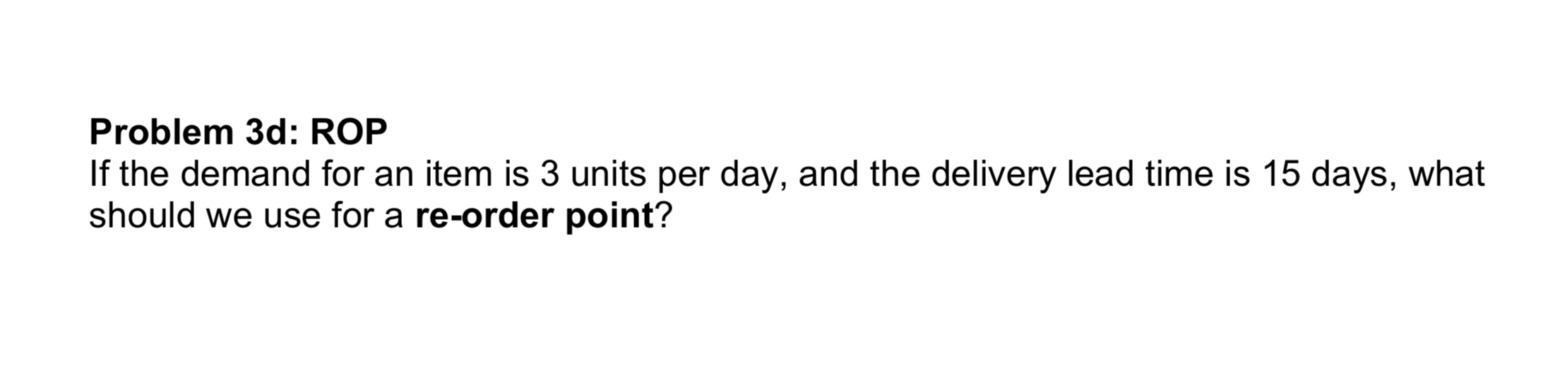 Solved Problem 3: Basic EOQ Model Assume you have a product | Chegg.com