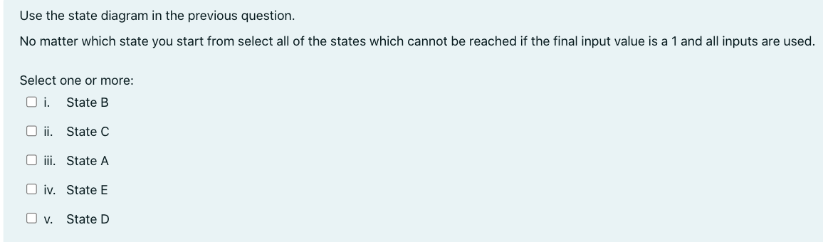 Solved Using the following state diagram, if we start at | Chegg.com