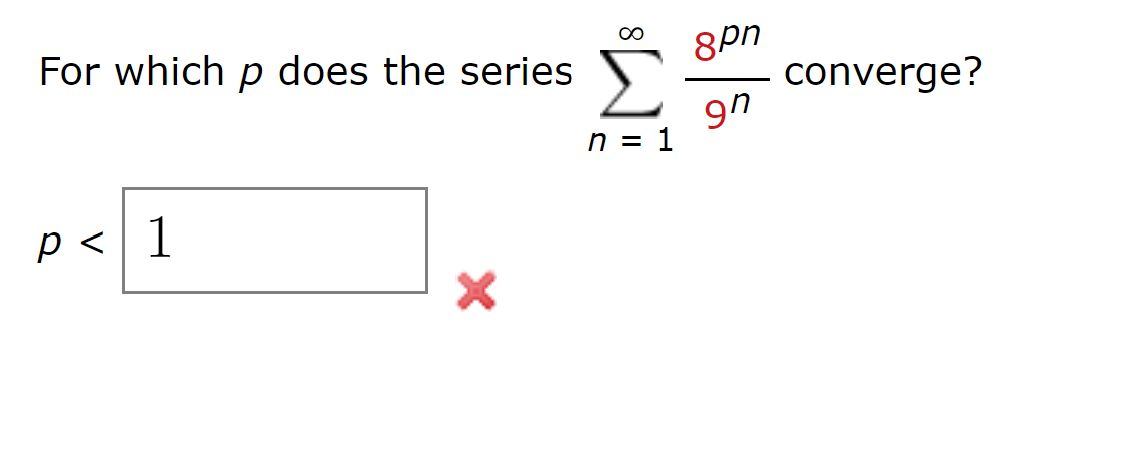 Solved For which p does the series - converge? n = 1 p