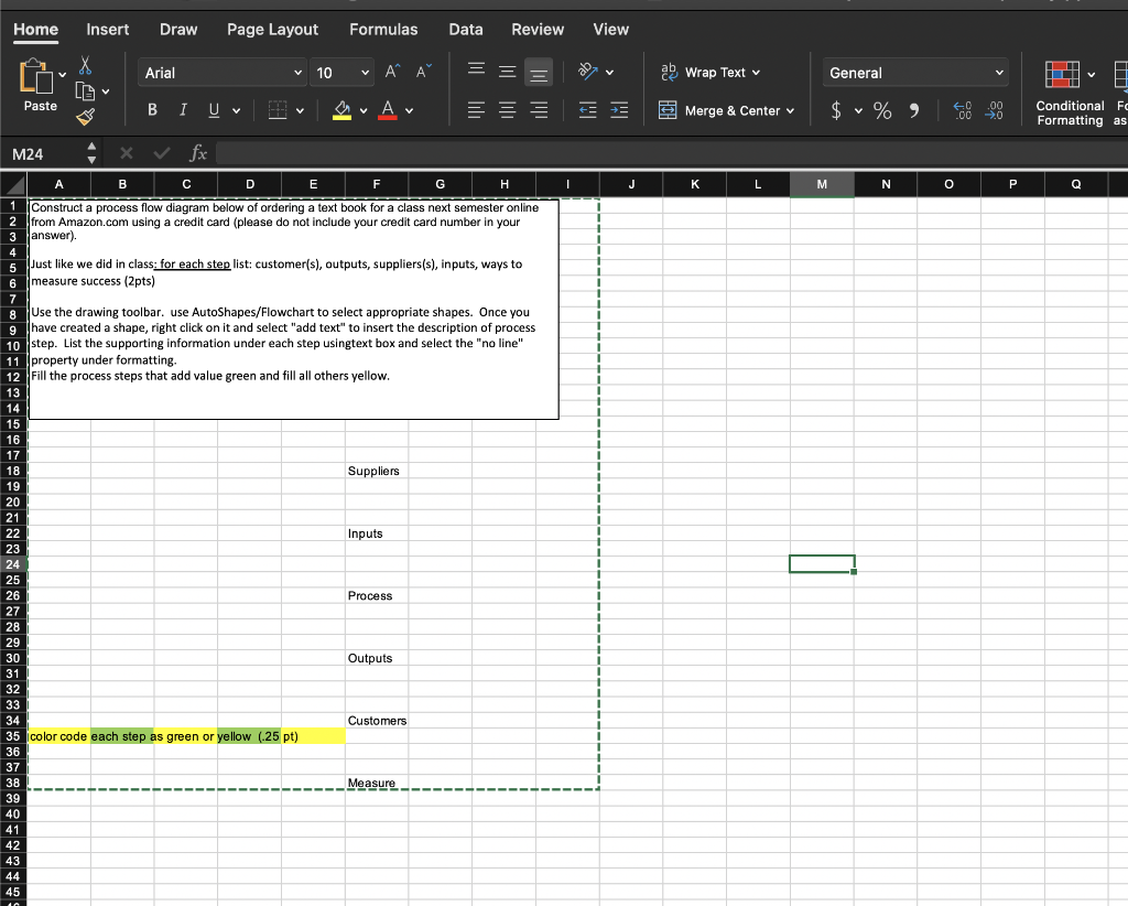 Solved Home Insert Draw Page Layout Formulas Data Review | Chegg.com