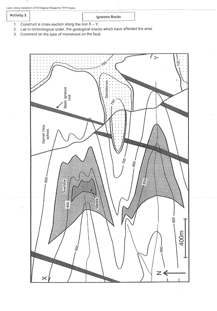 Loboratory Handout of Geological Mapping Techniques | Chegg.com