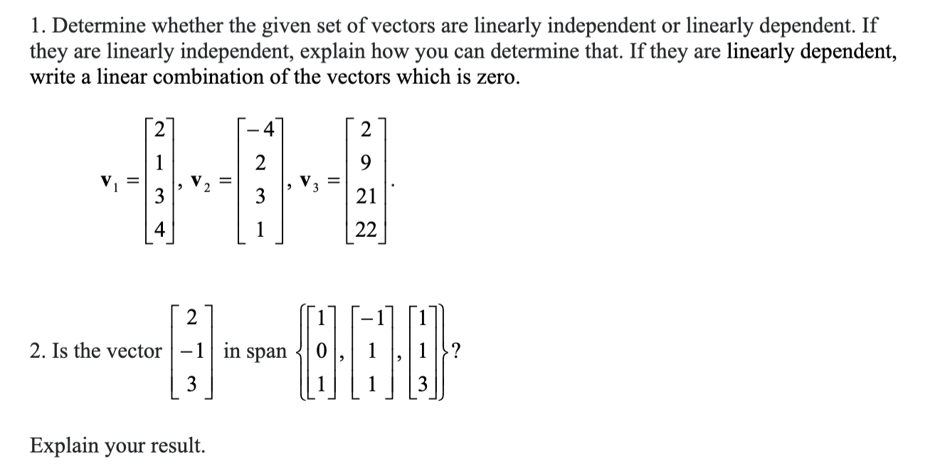 Solved Matlab in Linear Algebra | Chegg.com