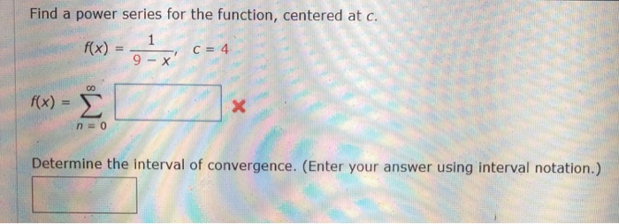 Solved Find a geometric power series for the function, | Chegg.com