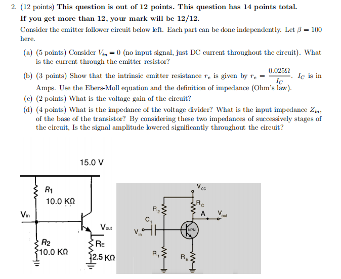 Solved 2. (12 points) This question is out of 12 points. | Chegg.com Solved 2. (12 points) This question is out of 12 points. | Chegg.com