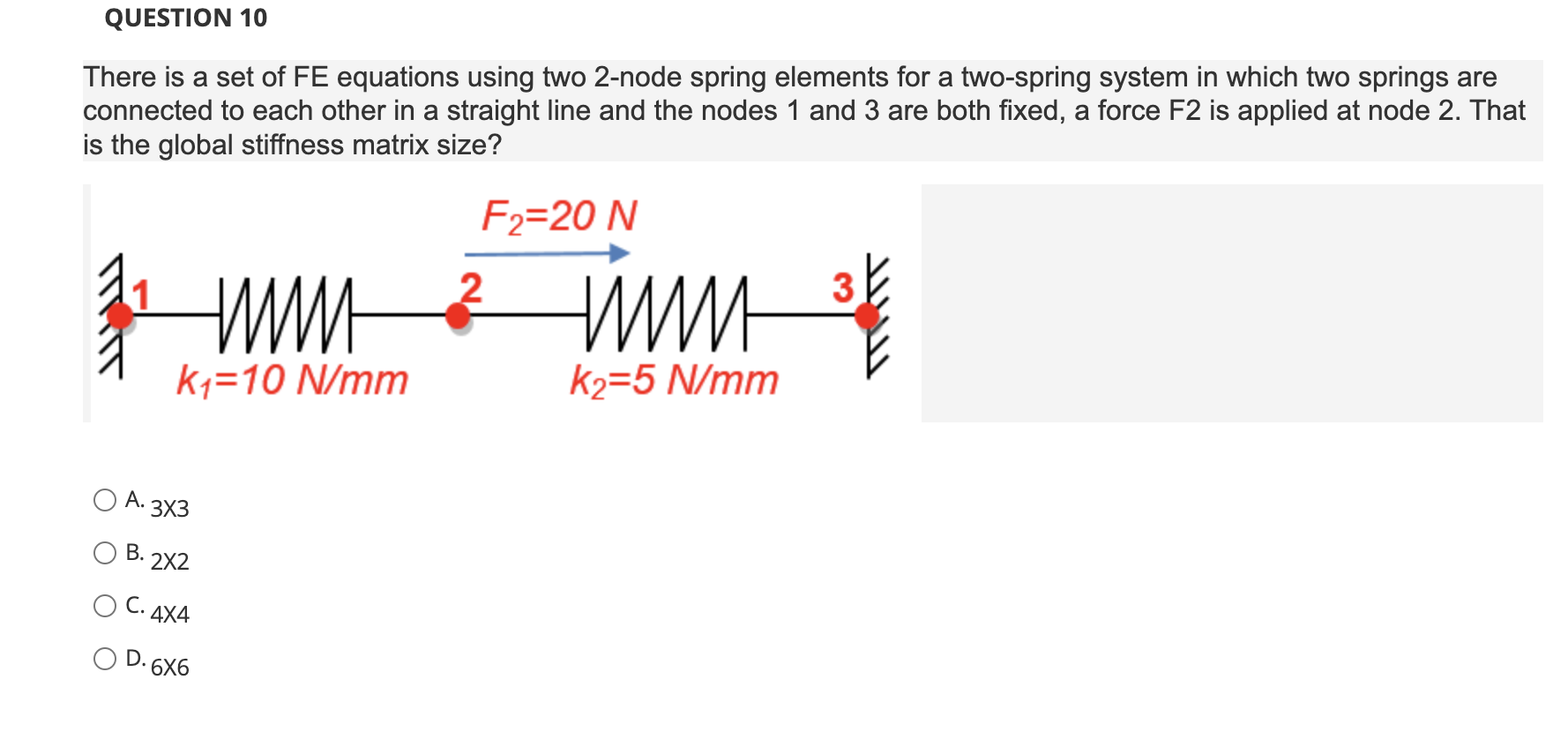 Solved QUESTION 10 There is a set of FE equations using two | Chegg.com