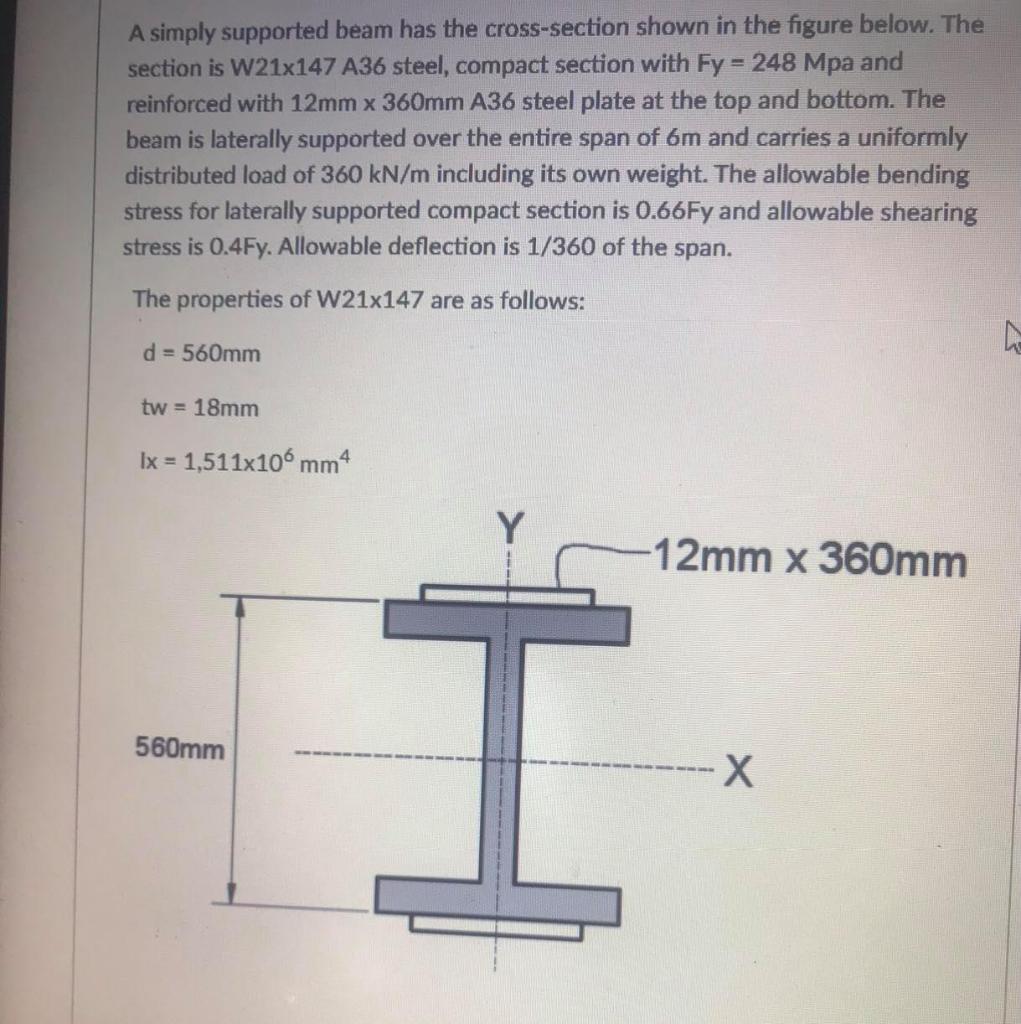 Solved a. what is the maximum deflection of the beam in | Chegg.com