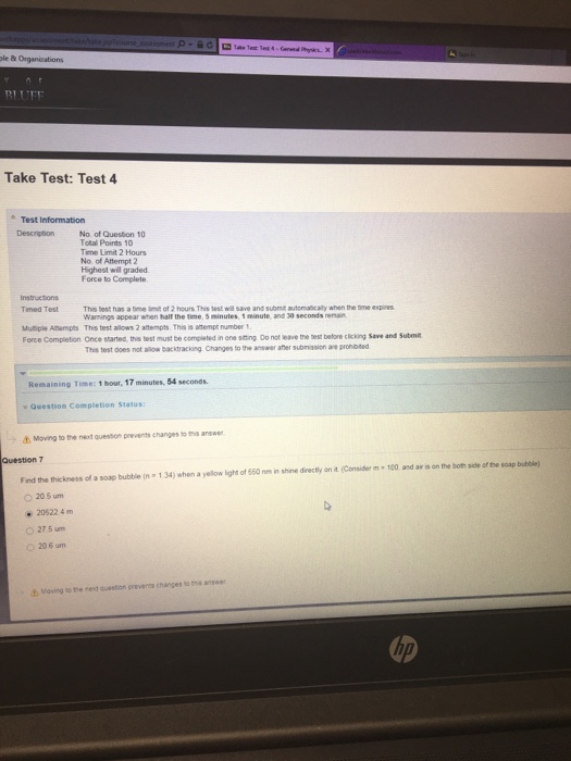 Solved Take Test: Test 4 Test Information Description No. of | Chegg.com