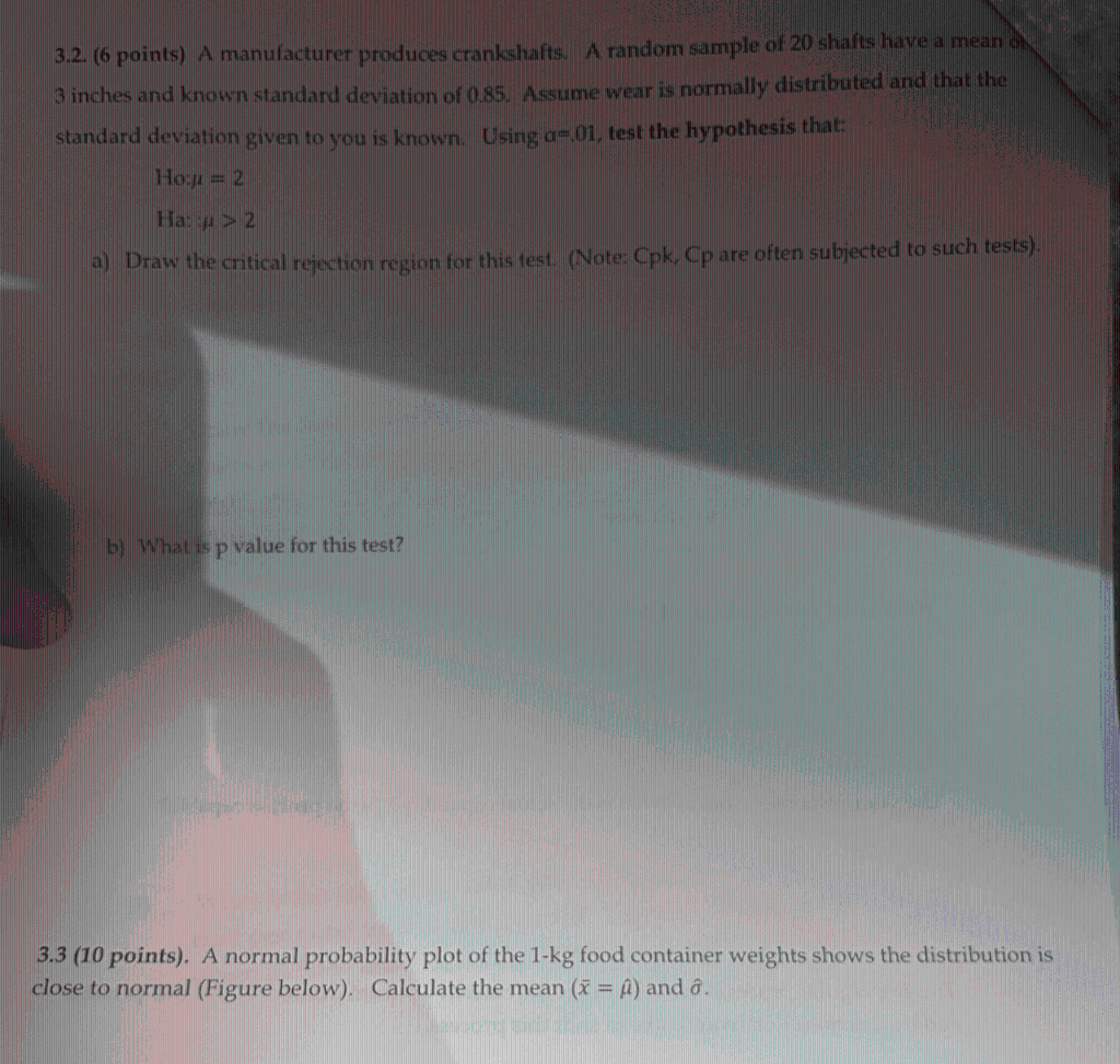 3.1 (9 points) Using control charts it is | Chegg.com