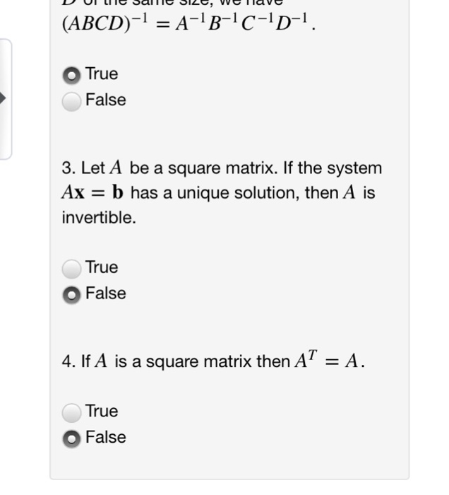Solved 1. Given two square matrices A and B of the same | Chegg.com
