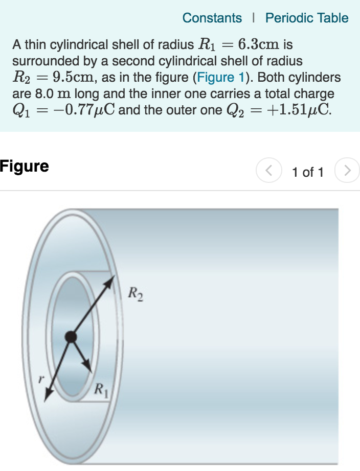 Solved a.For points far from the ends of the cylinders, | Chegg.com