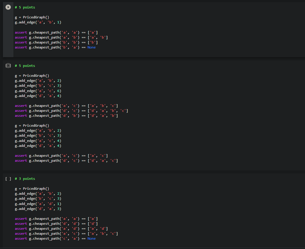 Cheapest Path In this notebook, we will implement an | Chegg.com