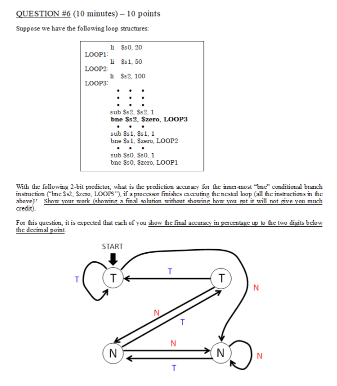 Solved QUESTION \#6 (10 minutes) - 10 points Suppose we have | Chegg.com