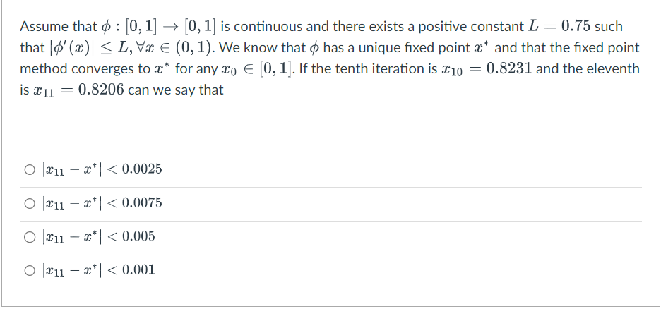 Solved Assume that ϕ:[0,1]→[0,1] is continuous and there | Chegg.com