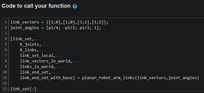 Solved Use the build and place link functions you created | Chegg.com