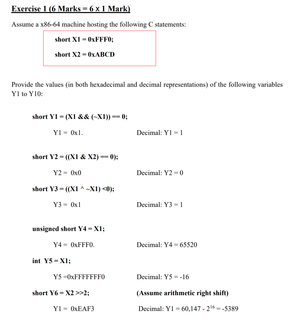Solved Assume A X86 64 Machine Hosting The Following C 